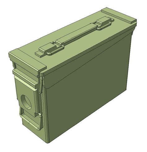 Stl File 30 Cal Closed Ammunition Box Optimised For 1 35th Scale・template To Download And 3d