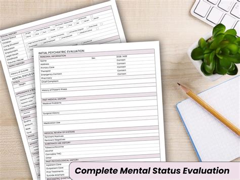 Initial Psychiatric Evaluation Template Comprehensive Patient Intake