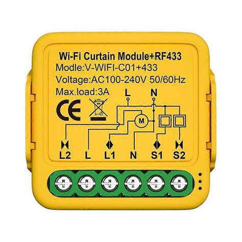 Wifi Rf433 Curtain Switches Roller Shutter Modules 433mhz Remote