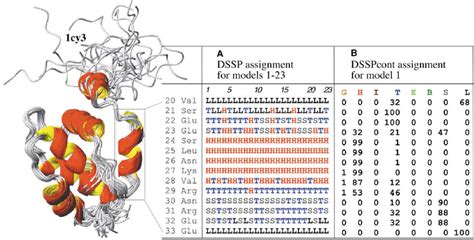 Default Dssp Assignment For 1c3y Fragment The Variations Between The
