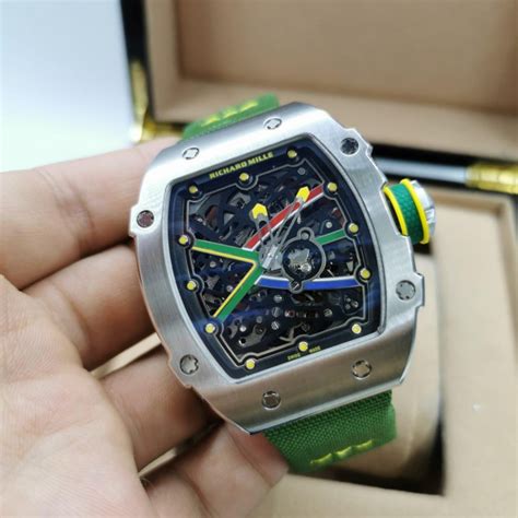Richard Mille Rm 67 02 Nylon Mens 40mm Watch Richard Mille Replica Fake Watches 1 1 Super