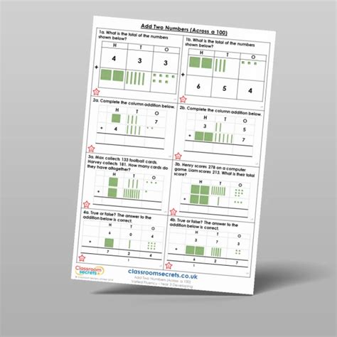Year 3 Add Two Numbers Across A 100 Varied Fluency Resource Classroom Secrets