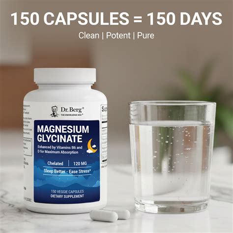 Magnesium Glycinate With Naturally Sourced Vitamin D3 Dr Berg