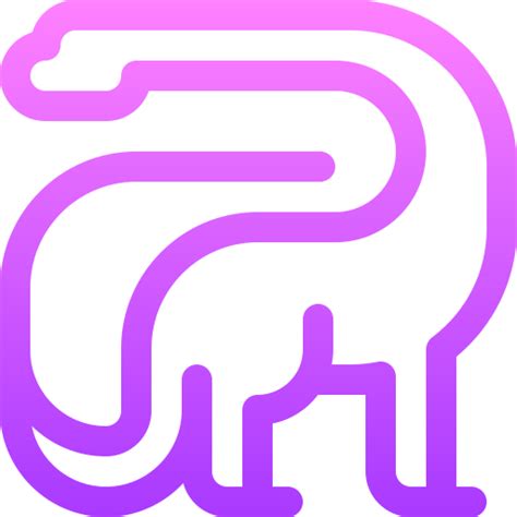 Apatosaurus Basic Gradient Lineal Color Icon