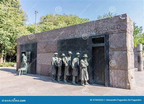 Fdr Memorial Washington Dc Editorial Stock Image Image Of District