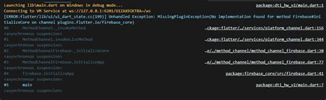 Dart Unhandled Exception Missingpluginexceptionno Implementation