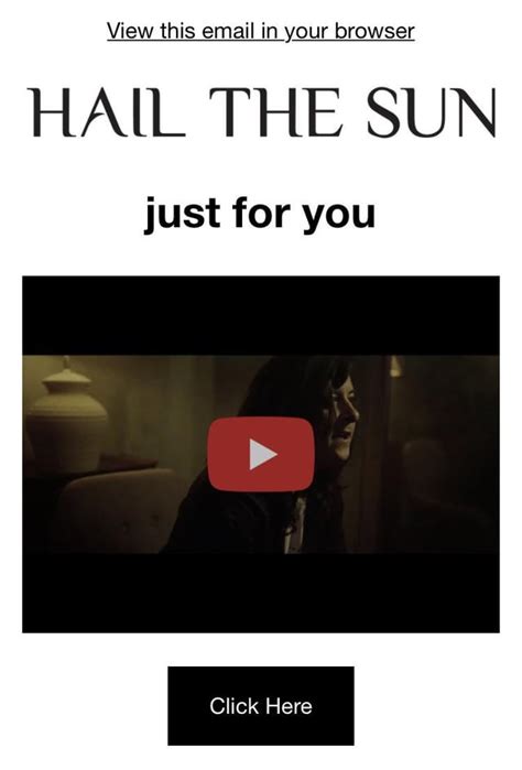 anyone else get this email the video looks to be removed r hailthesun