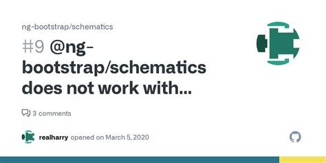 Ng Bootstrap Schematics Does Not Work With Angular Workspace Projects Issue Ng Bootstrap