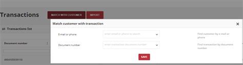 Match Transaction With Customer — Open Loyalty Documentation