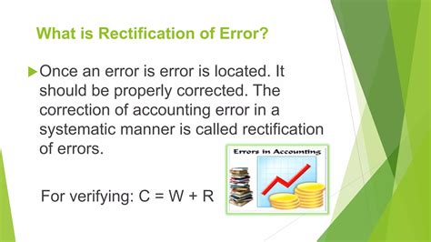 Rectification Of Errors With Accounting Terms Pptx Business