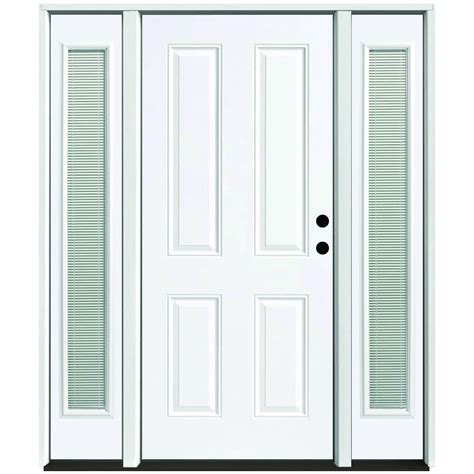 Single Door With Sidelites Steel Doors Front Doors The Home Depot