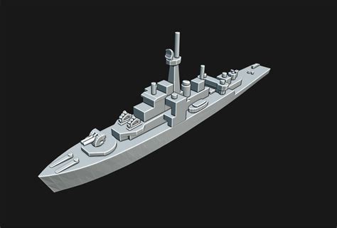 British Loch Class Frigate By Hope For The Best Minis Wargaming3d