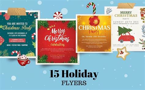 15 Holiday Flyers Bundle Extended License Dealfuel