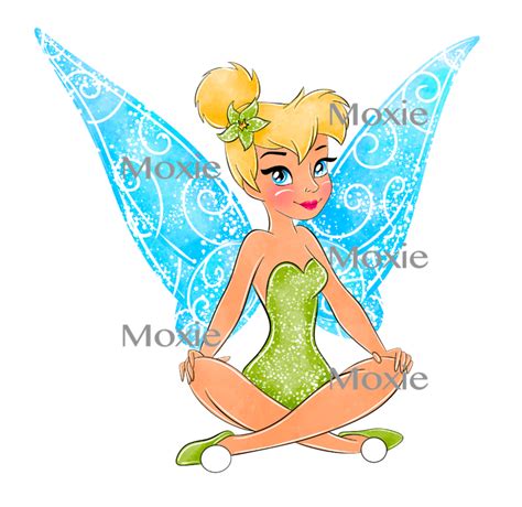 Tinkerbell Decal And Acrylic Blank Combo Moxie Vinyls