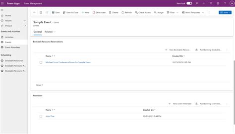 Event Management Model Driven App — Glows Government Low Code Open