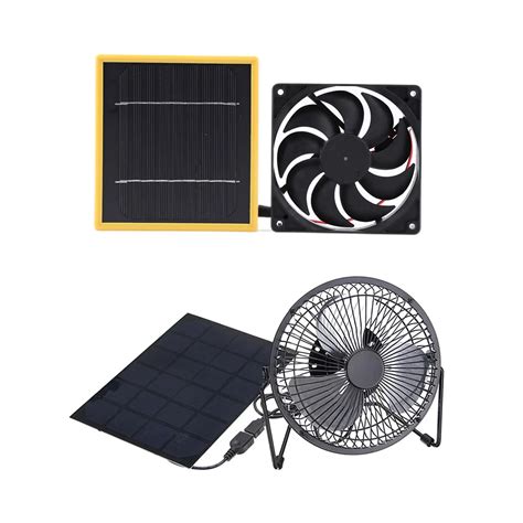12v 태양열 배기 팬 6인치 미니 환기 장치 태양광 패널 전원으로 작동하는 개집 닭장 가정 Rv 온실용 팬 핸드폰닷컴