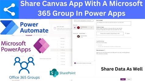 how to share canvas app with a microsoft 365 group in power apps youtube