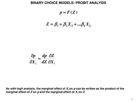Ppt Binary Choice Models Probit Analysis Powerpoint Presentation Free Download Id7068758