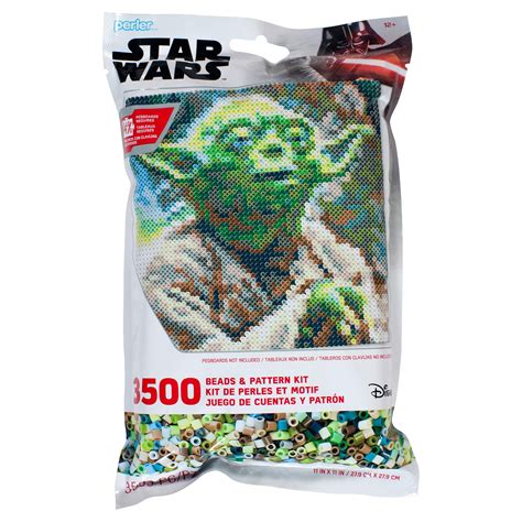 Perler Star Wars Yoda Fused Bead And Pattern Kit 3500 Pieces
