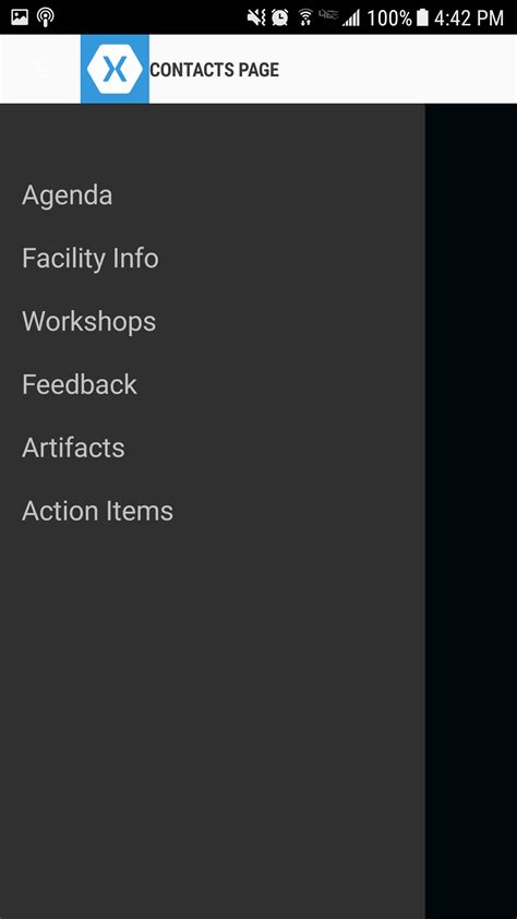 C Xamarinforms Position Hamburger Menu Behind Android Status Bar Or