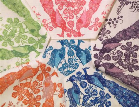 Peacock Batik Product Shot Quadrille Wallpapers And Fabrics