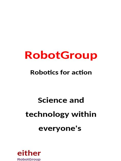 Educational Robotics Pdf Usability Robot