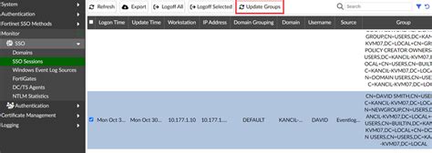 technical tip refreshing fsso user group in forti fortinet community