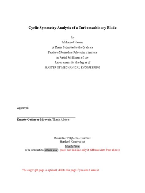 Cyclic Symmetry Modal Analysis Pdf Symmetry Thesis