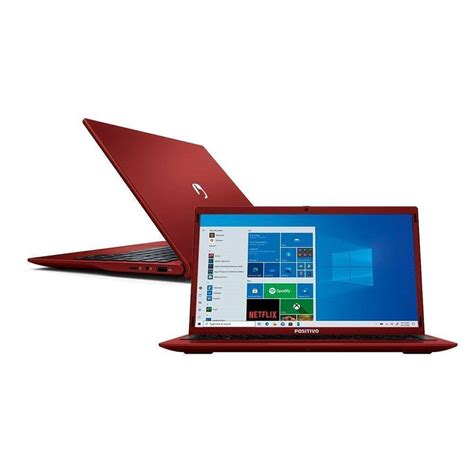 Notebook Positivo 128gb Vermelho Ponto