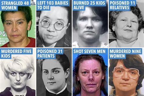 11 Terrifying Female Serial Killers Of The World