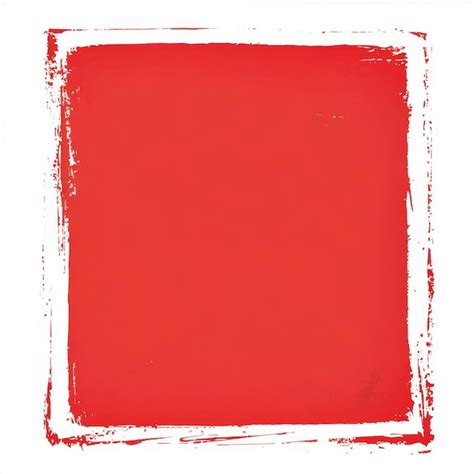Red Rectangular Stamp With White Border Premium Ai Generated Image