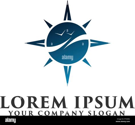 Compass Logo Design Concept Template Stock Vector Image And Art Alamy