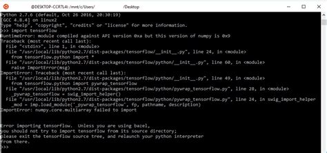 Ubuntu Cannot Import Tensorflow Correctly When Running A Python Code Stack Overflow