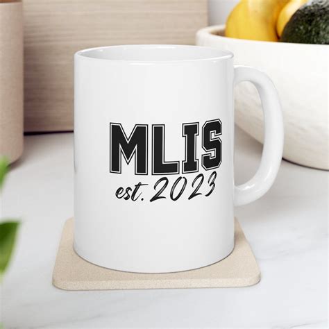 Mlis Graduate Mug With Date Librarian Graduate Mug Mlis Etsy