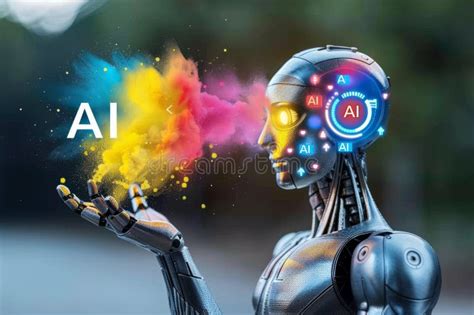Ai Logo With Colorful Smoke And Reflective Metallic Surface Stock Illustration Illustration Of