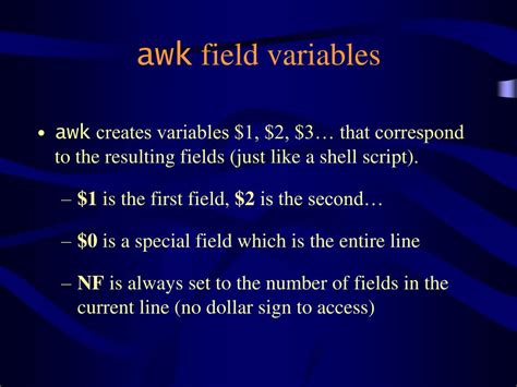 PPT The Awk Utility PowerPoint Presentation Free Download ID 3350109