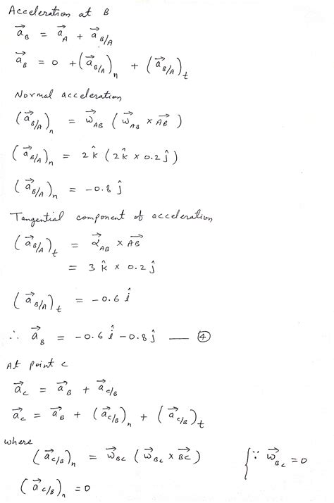 [solved] 3 member ab has an angular velocity of wab 2 rad s and an