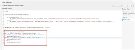 Hide WordPress Toolbar From Users Except For Instructor