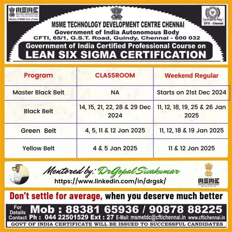 🔥 Enroll In Lean Six Sigma Training With Government Of India Certification 🔥 🌐 Register Now