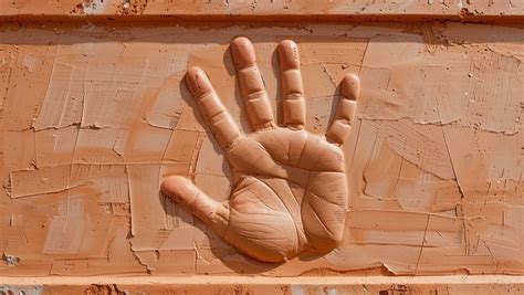 Free Clay Handprint Art Image Clay Terracotta Handprint Download