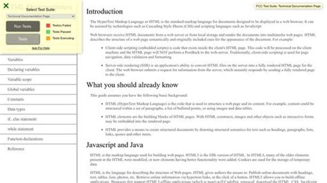 Build A Technical Documentation Page With The Section Tag Html Css
