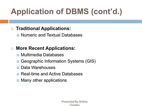 Dbms Introduction And Basics Pptx Databases Computer Software And