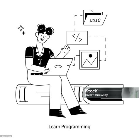Learn Programming Stock Illustration Download Image Now Book Cloud Computing Coding Istock