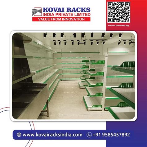 Mild Steel Free Standing Unit Tiered Display Racks For Department Store
