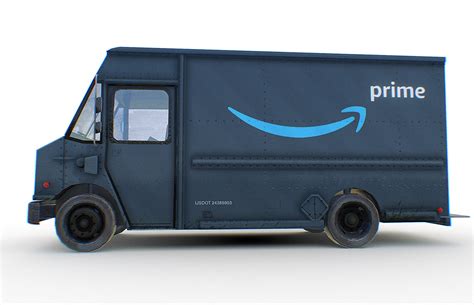 3d Amazon Prime Delivery Truck Turbosquid 2104809