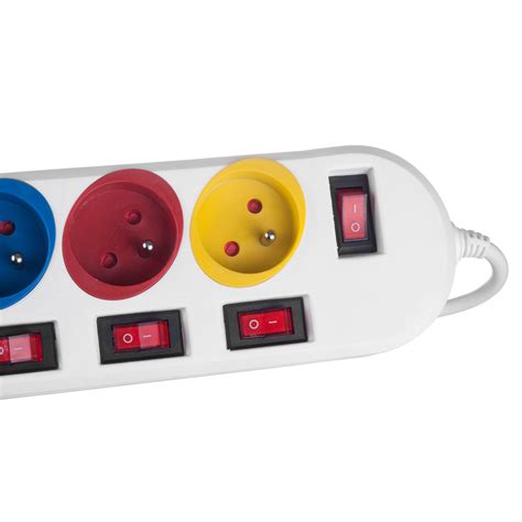 Schalter Mehrfachsteckdose Mehrfach Steckdosen Leiste Fr Stecker Mce204