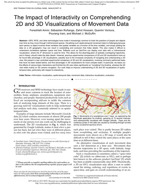 The Impact Of Interactivity On Comprehending 2d And 3d Visualizations Of Movement Data Docslib