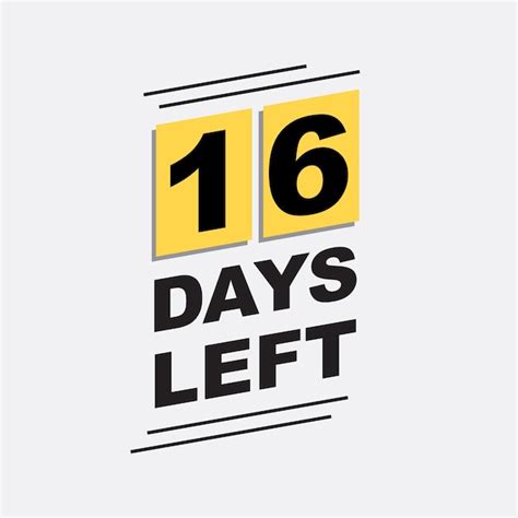 Premium Vector 06 Days Left Text Countdown Badge Black And Yellow