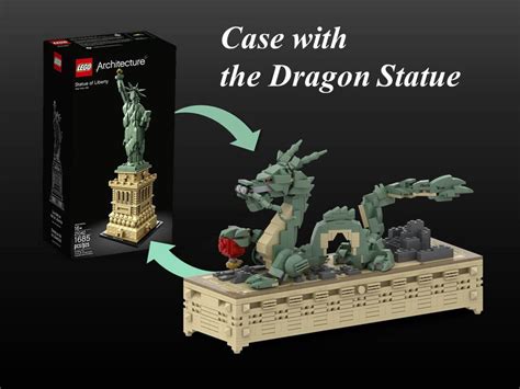 Lego Moc Oriental Dragon Statue By Ponpanpino Rebrickable Build