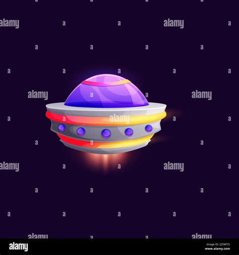 Ufo Alien Spaceship Flying Futuristic Spaceship Vector Fantasy